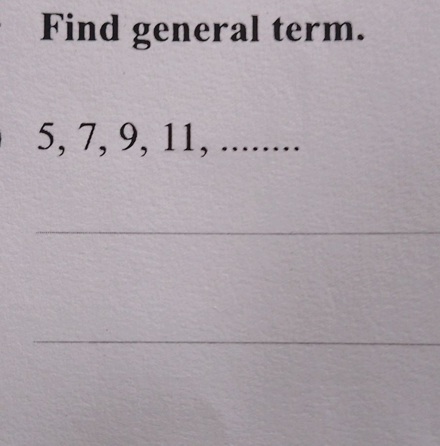 Finding the general term of an arithmetic | StudyX