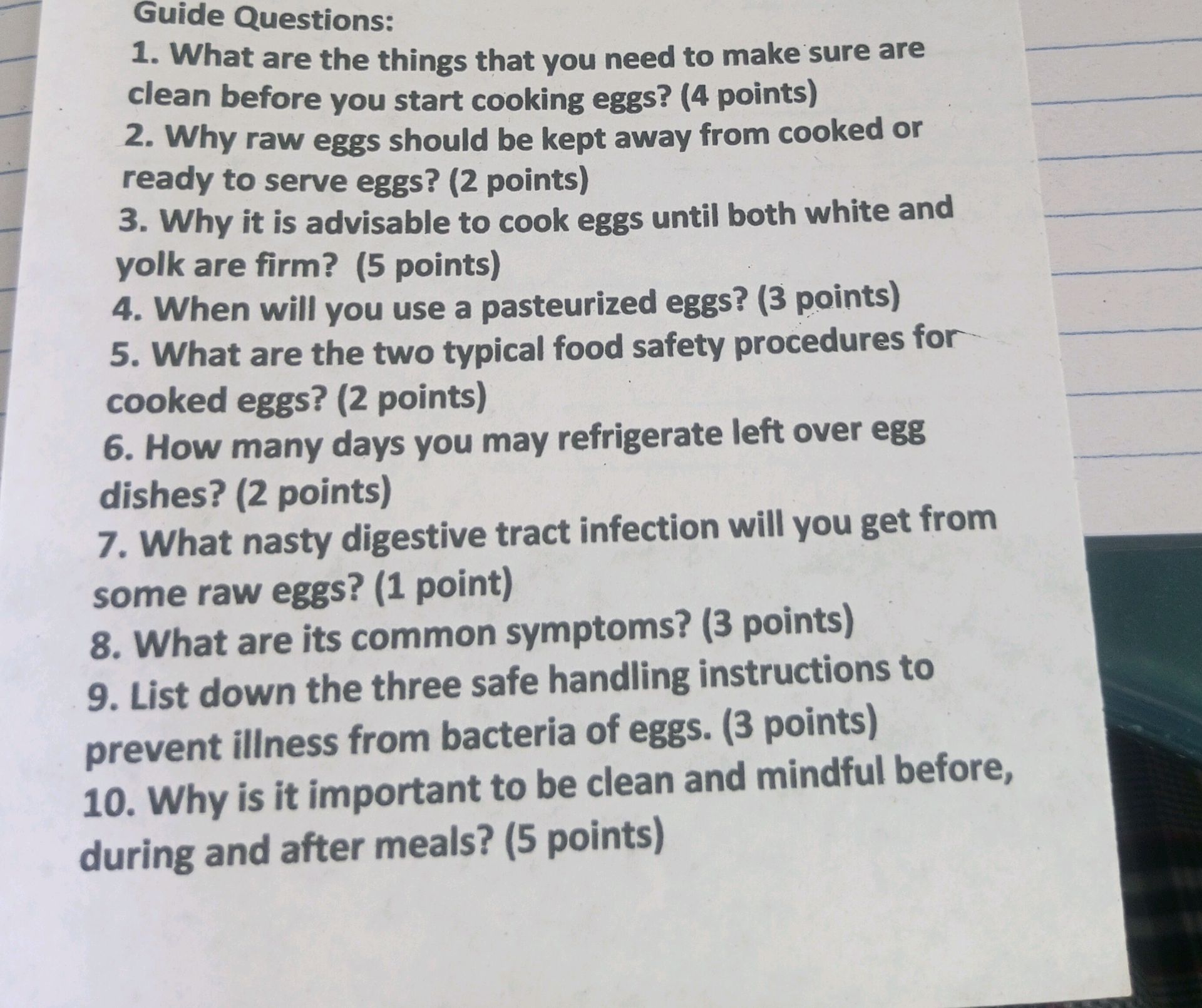 1. What are the things that you need to make | StudyX