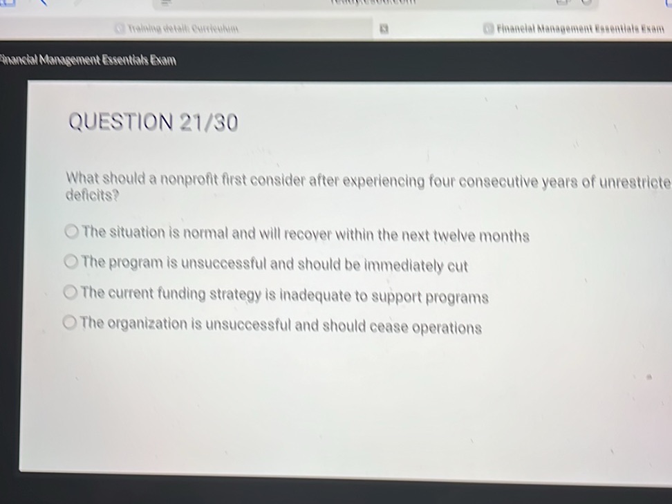 What should a nonprofit first consider after | StudyX