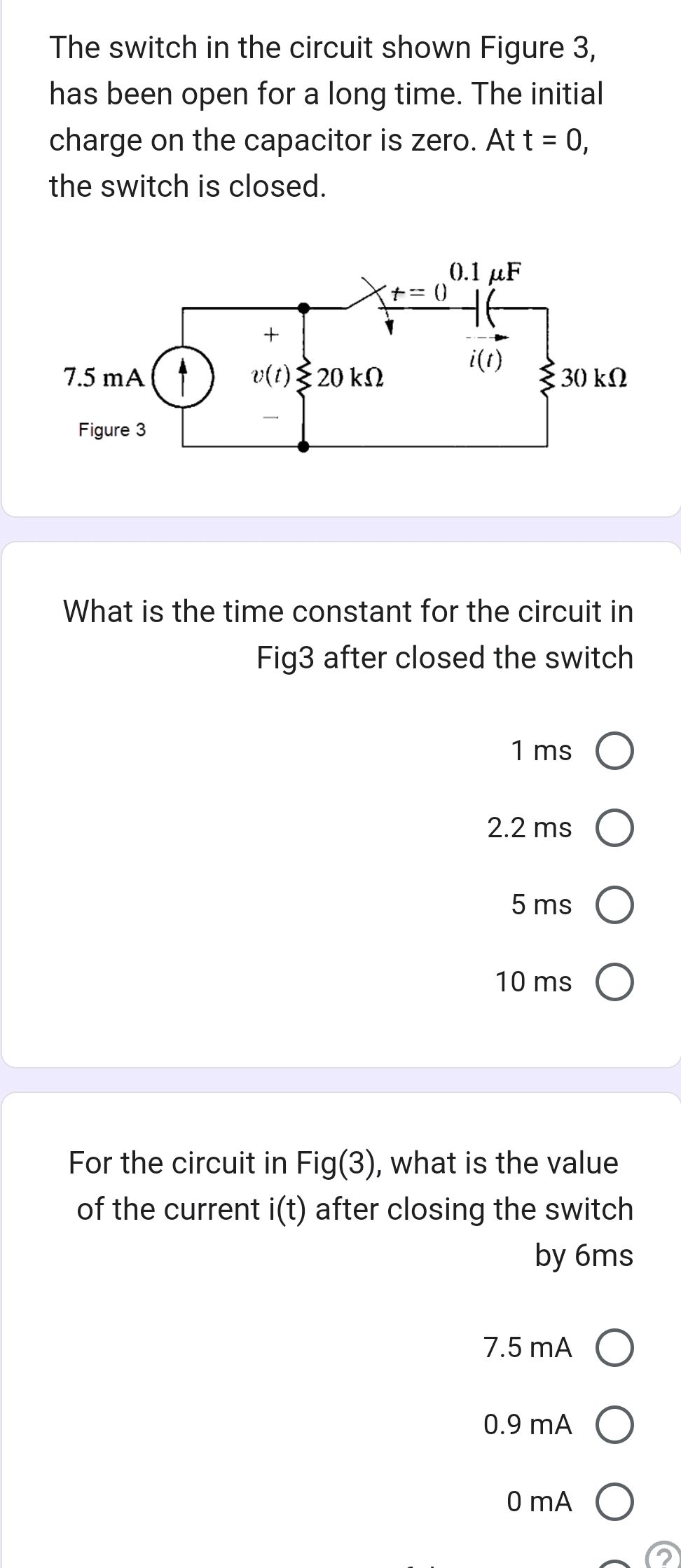 The switch in the circuit shown Figure 3, | StudyX
