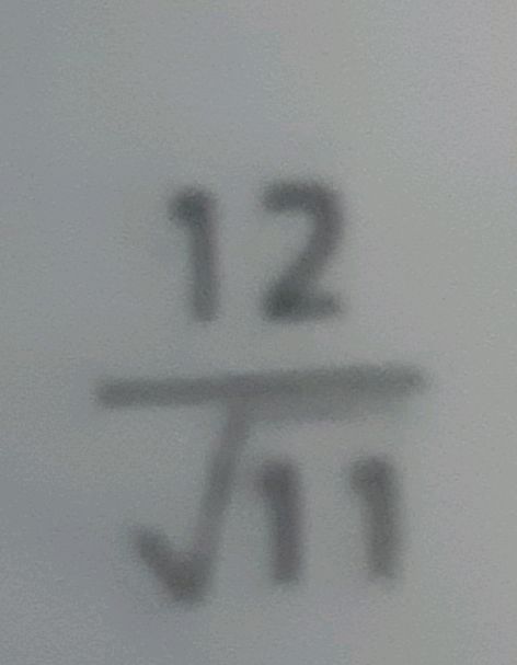 Rationalize the denominator of 12/sqrt(11)