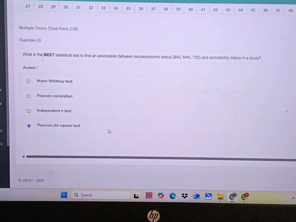 Multiple Choice (Total Point: 2.00) | StudyX