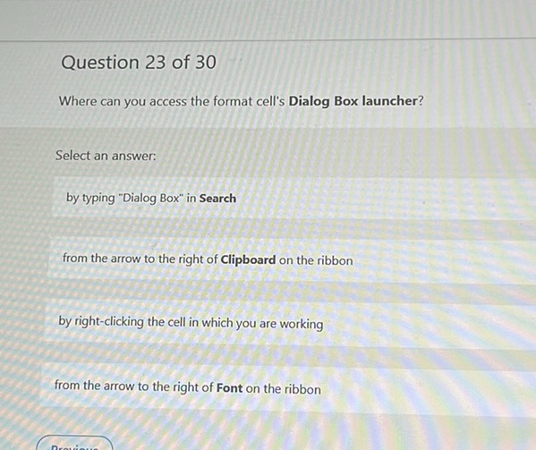 Question 23 of 30 Where can you access the | StudyX