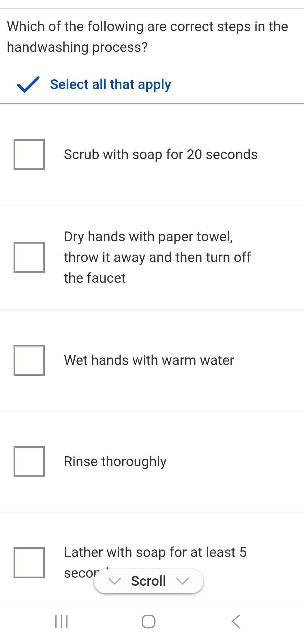 Which of the following are correct steps in