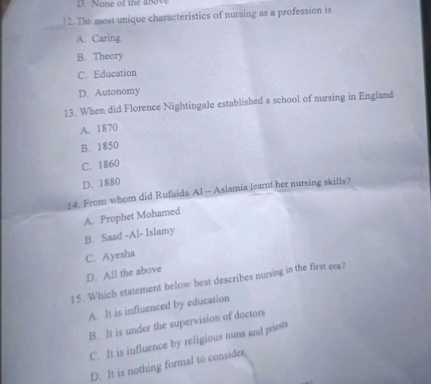 12. The most unique characteristics of | StudyX