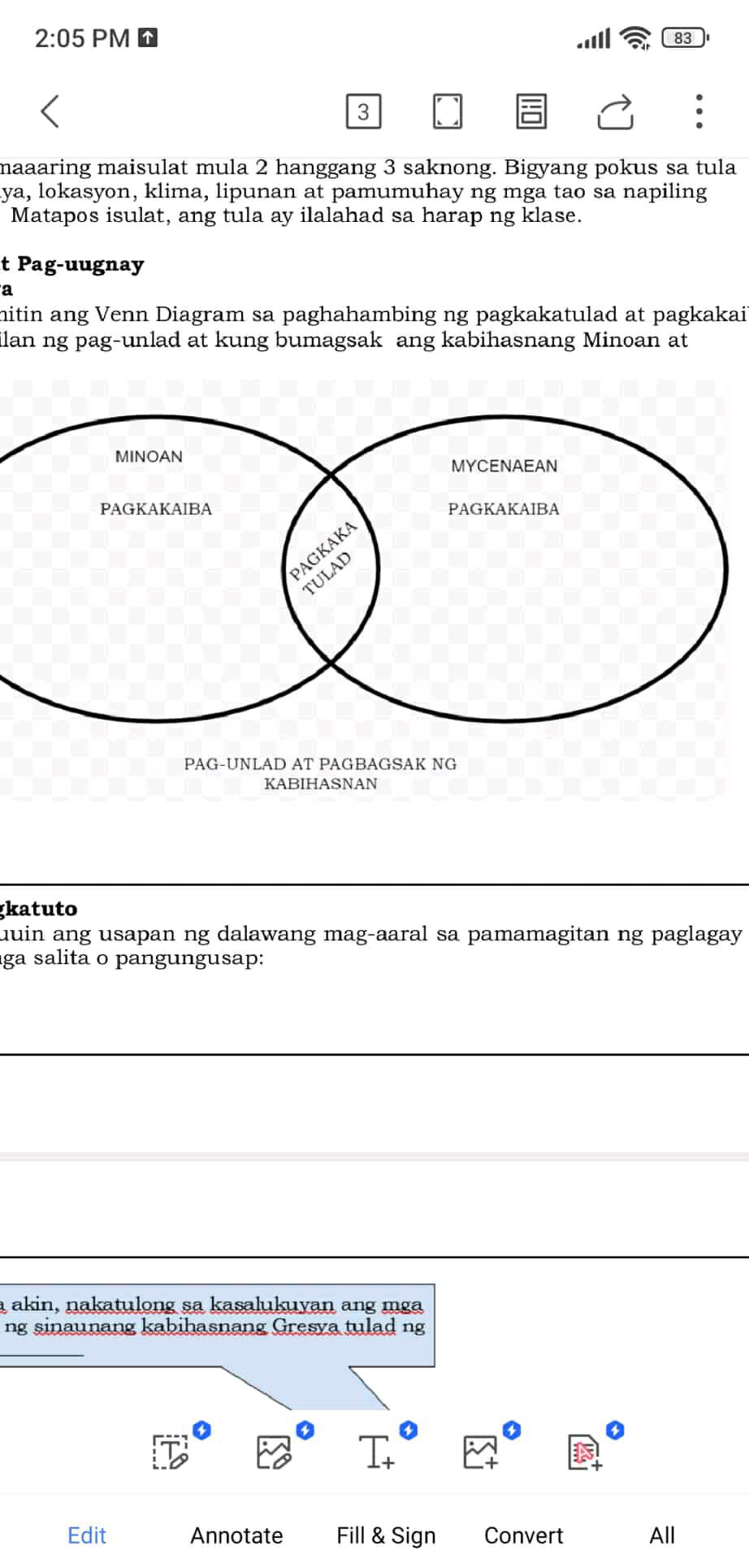 Gumawa ng Venn Diagram sa paghahambing ng | StudyX