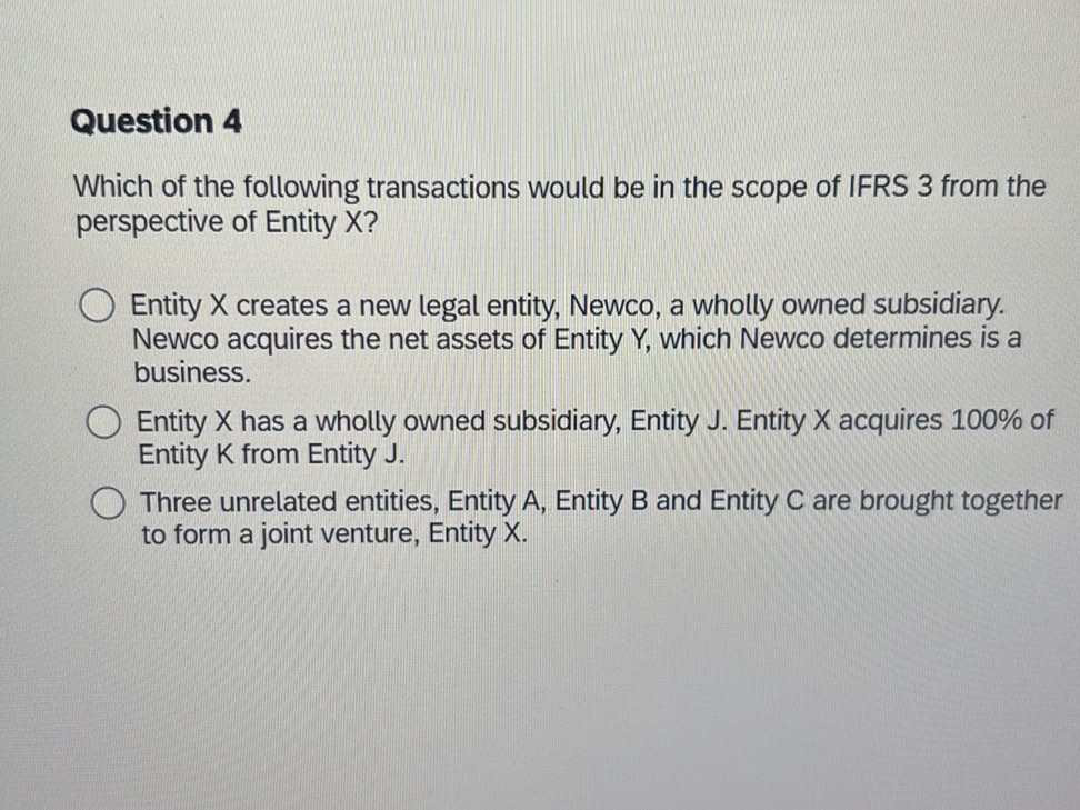 Question 4 Which of the following | StudyX