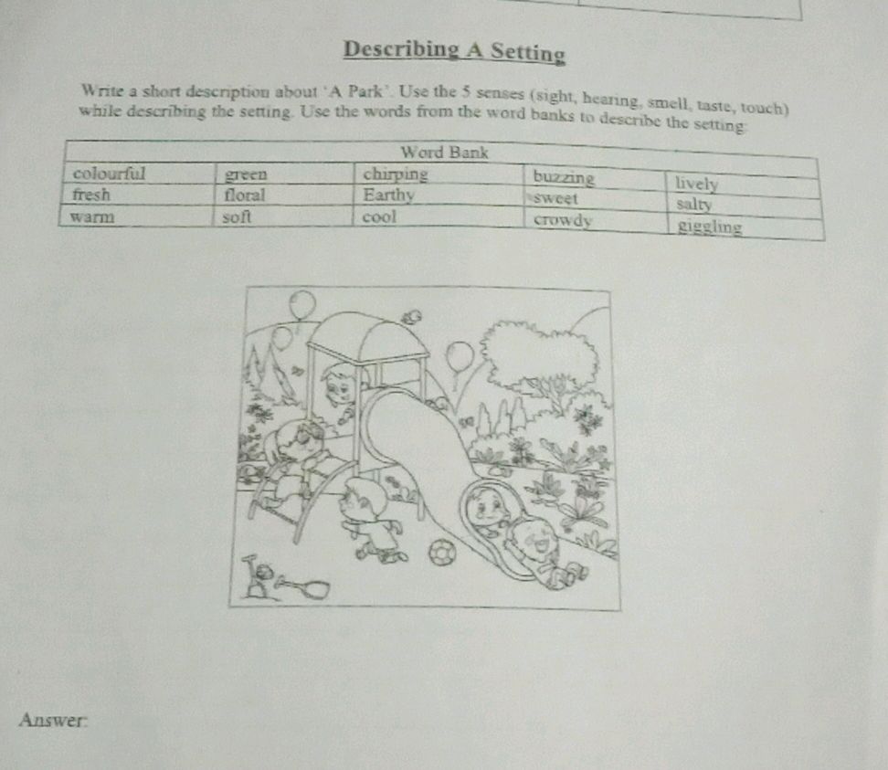 Write a short description about 'A Park'.