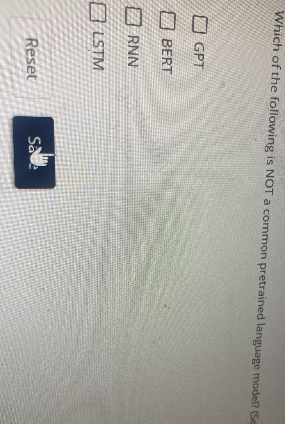 Which of the following is NOT a common | StudyX