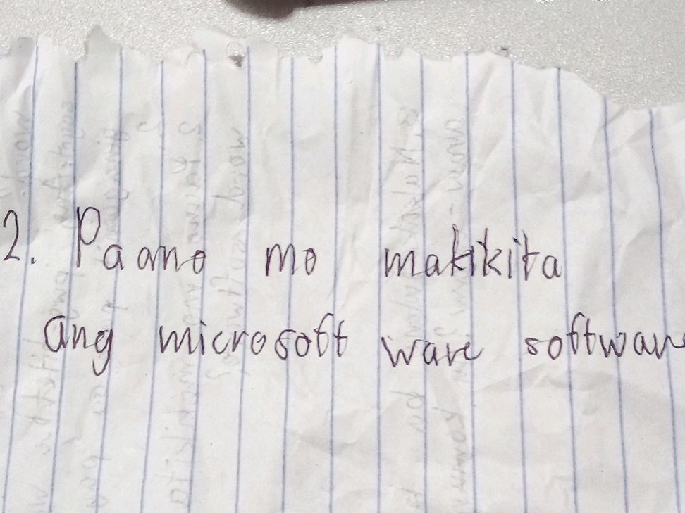 2. Paano mo makikita ang microsoft ware | StudyX