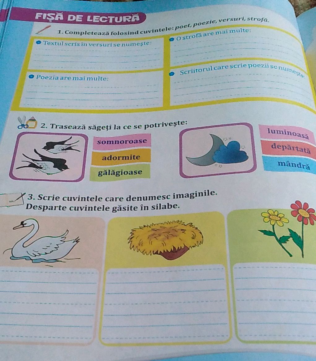 1. Completează folosind cuvintele: poet, | StudyX