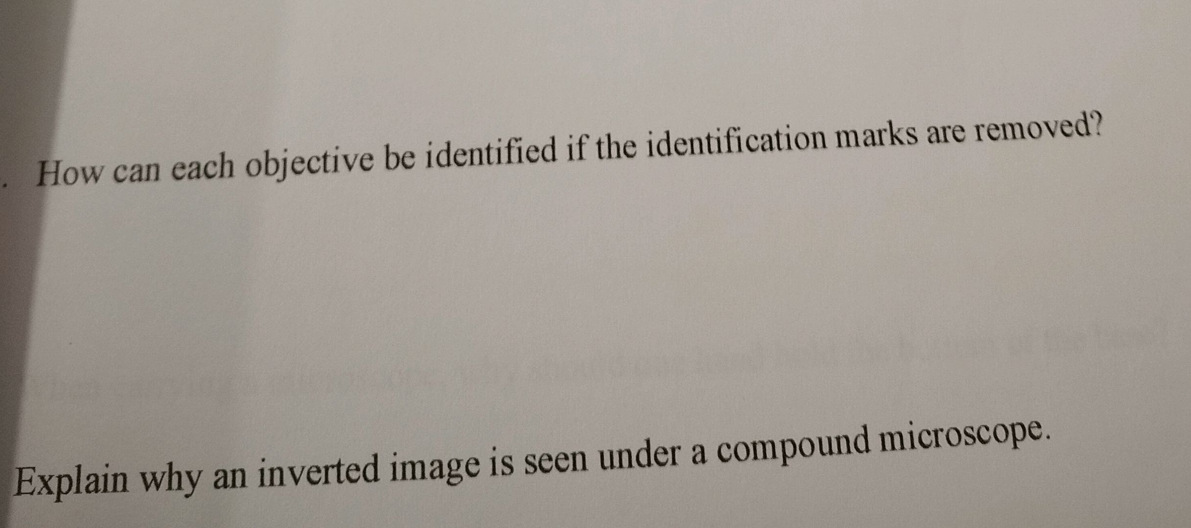 How can each objective be identified if the | StudyX