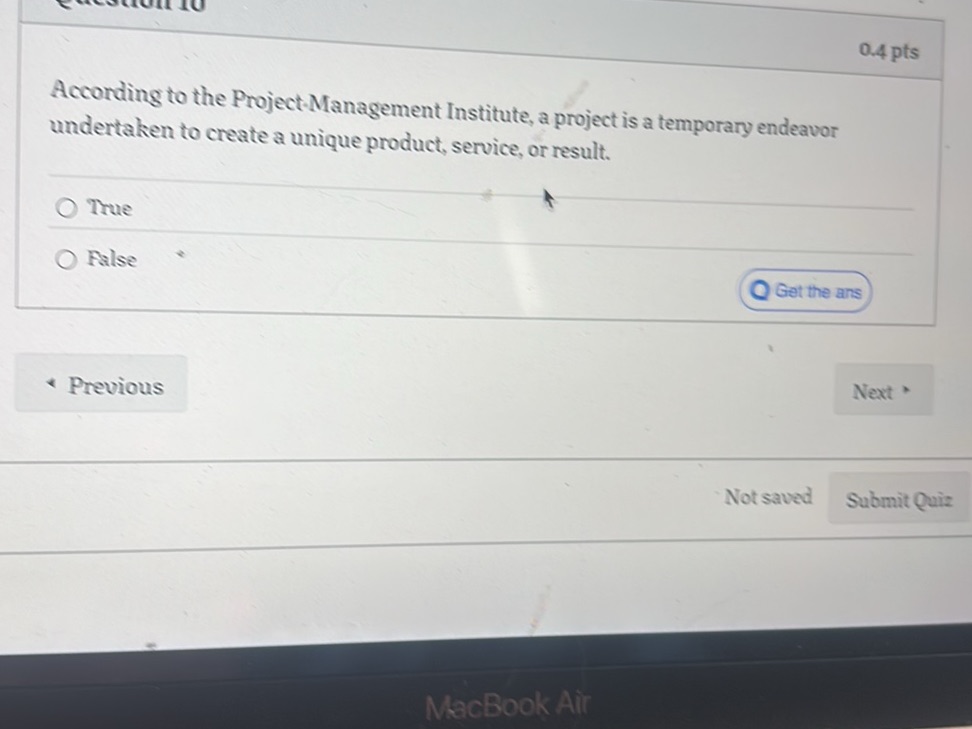 According to the Project Management | StudyX