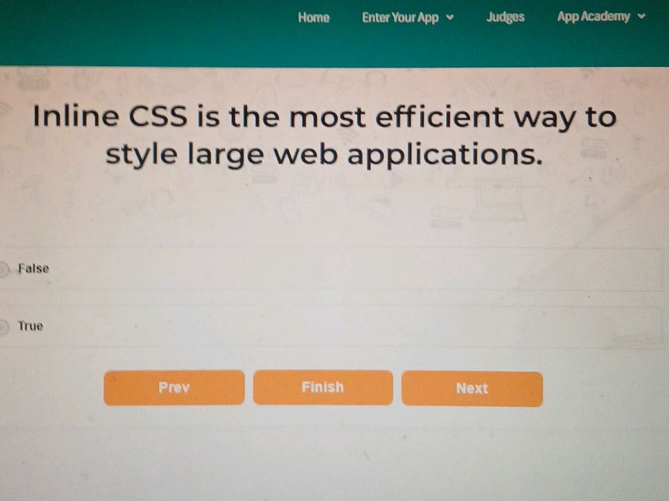 Inline CSS is the most efficient way to | StudyX