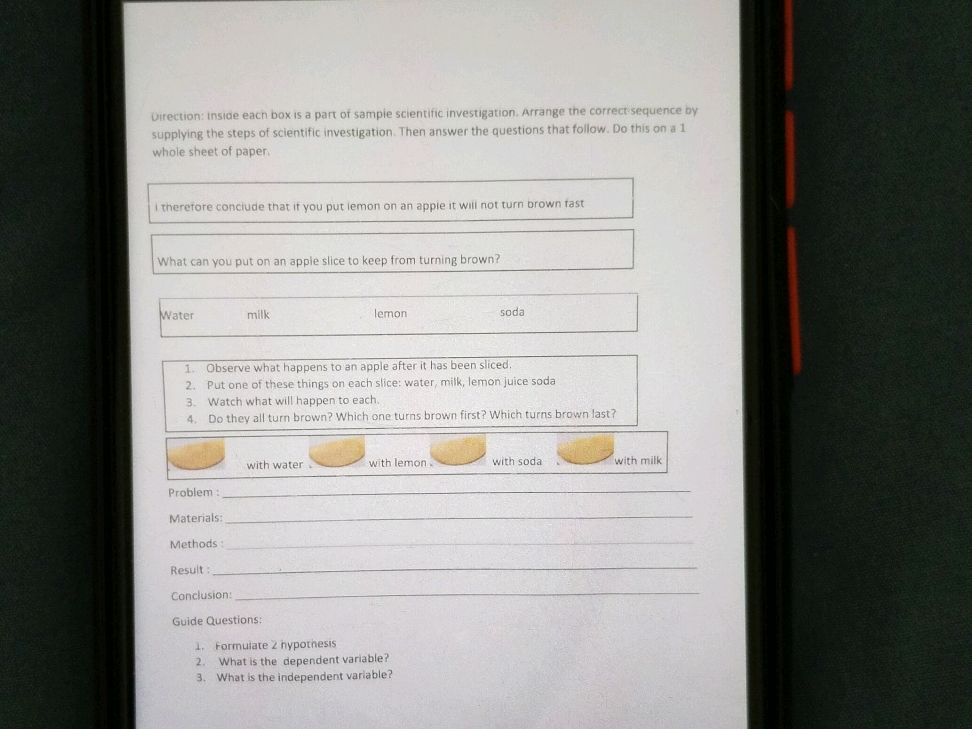 Direction: Inside each box is a part of | StudyX
