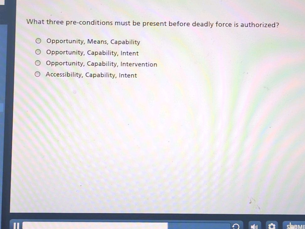 What three pre-conditions must be present