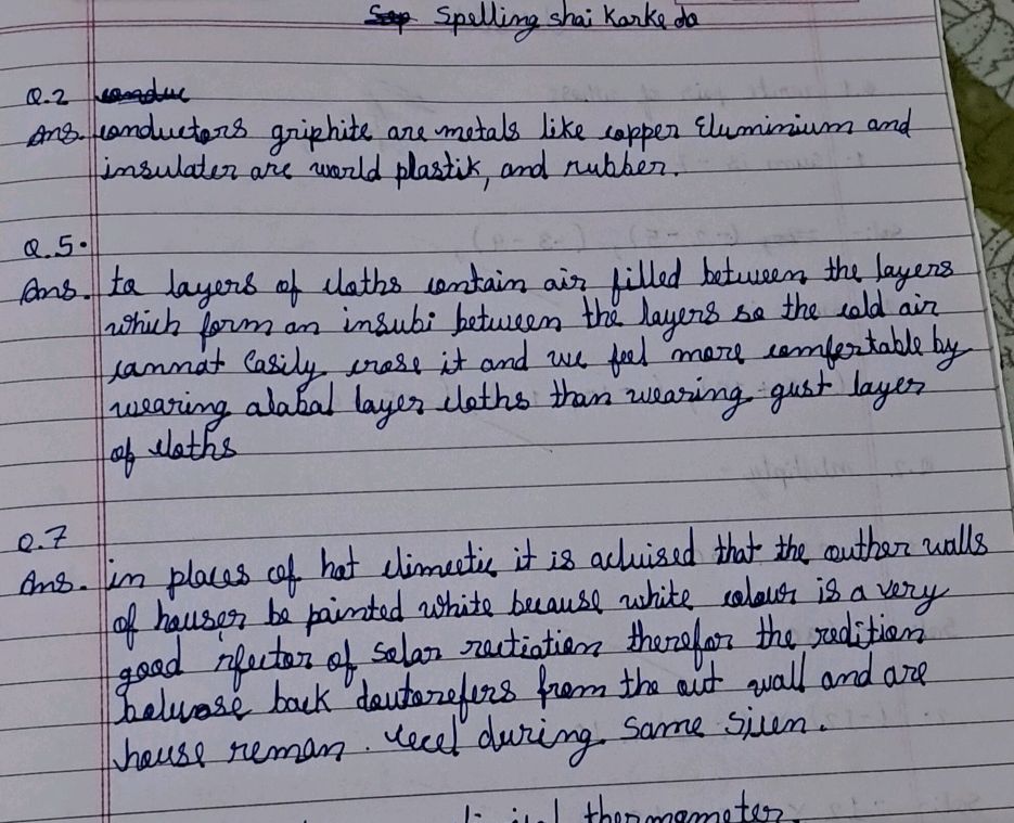 Q.2 conduc Ans conductors griphite are | StudyX
