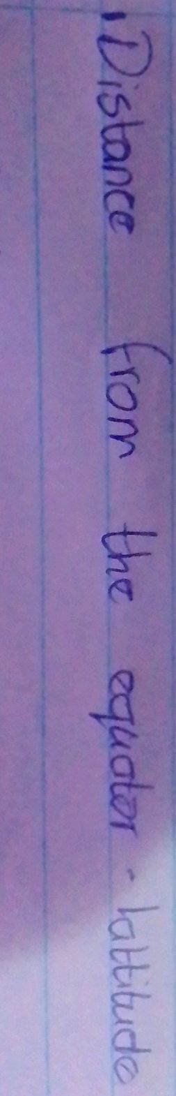 Latitude and Distance from Equator | StudyX