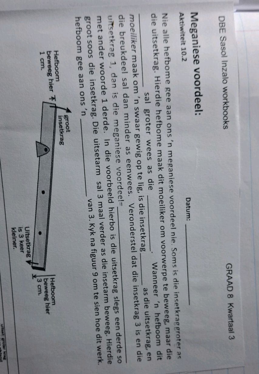 Meganiese voordeel: Nie alle hefbome gee | StudyX
