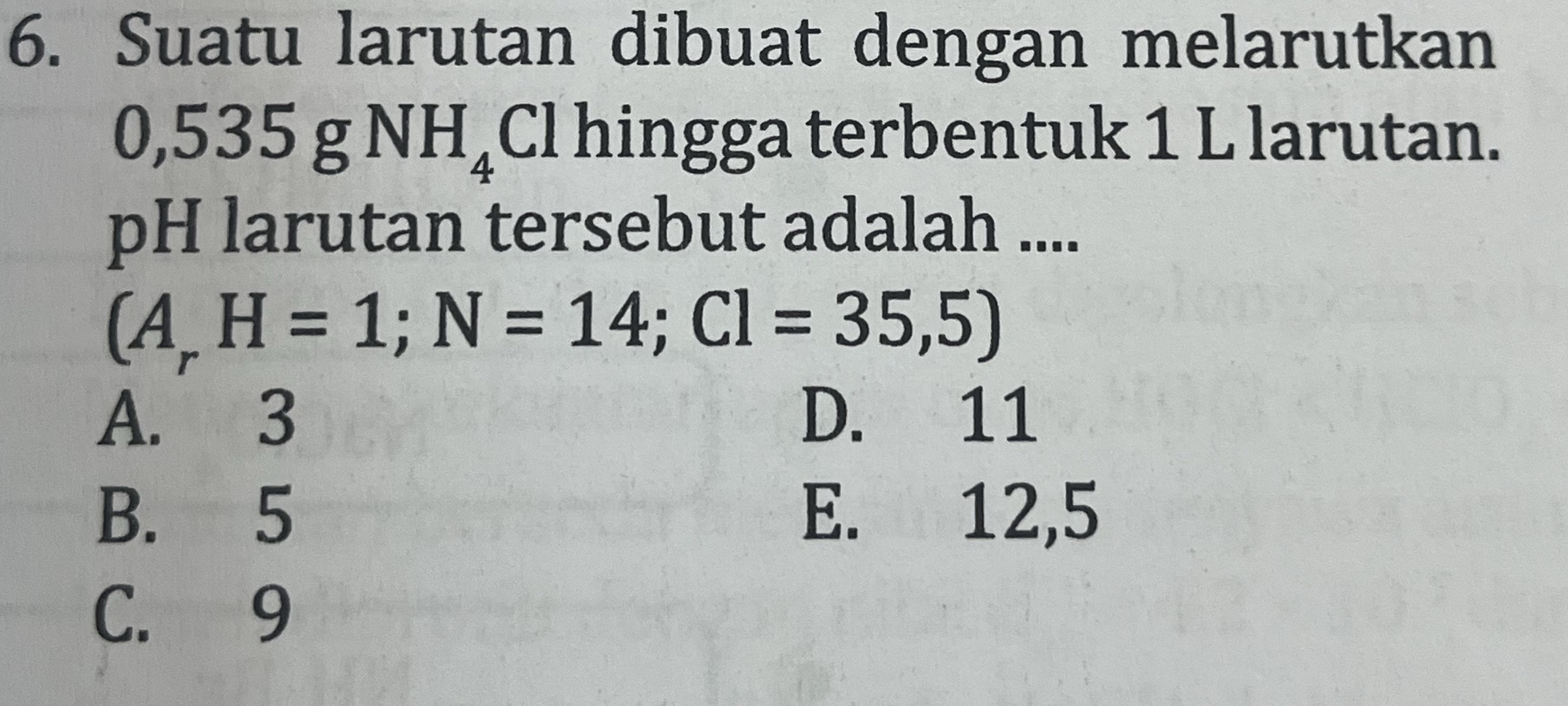 6. Suatu larutan dibuat dengan melarutkan | StudyX
