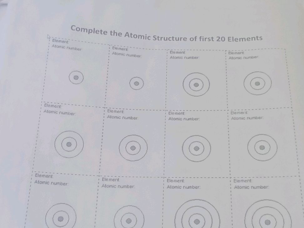 Complete the Atomic Structure of first 20 | StudyX