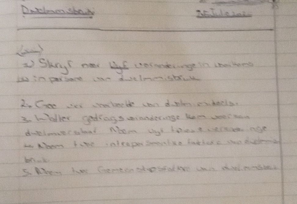 2) Skryf neer lyf veranderinge in ibators in | StudyX