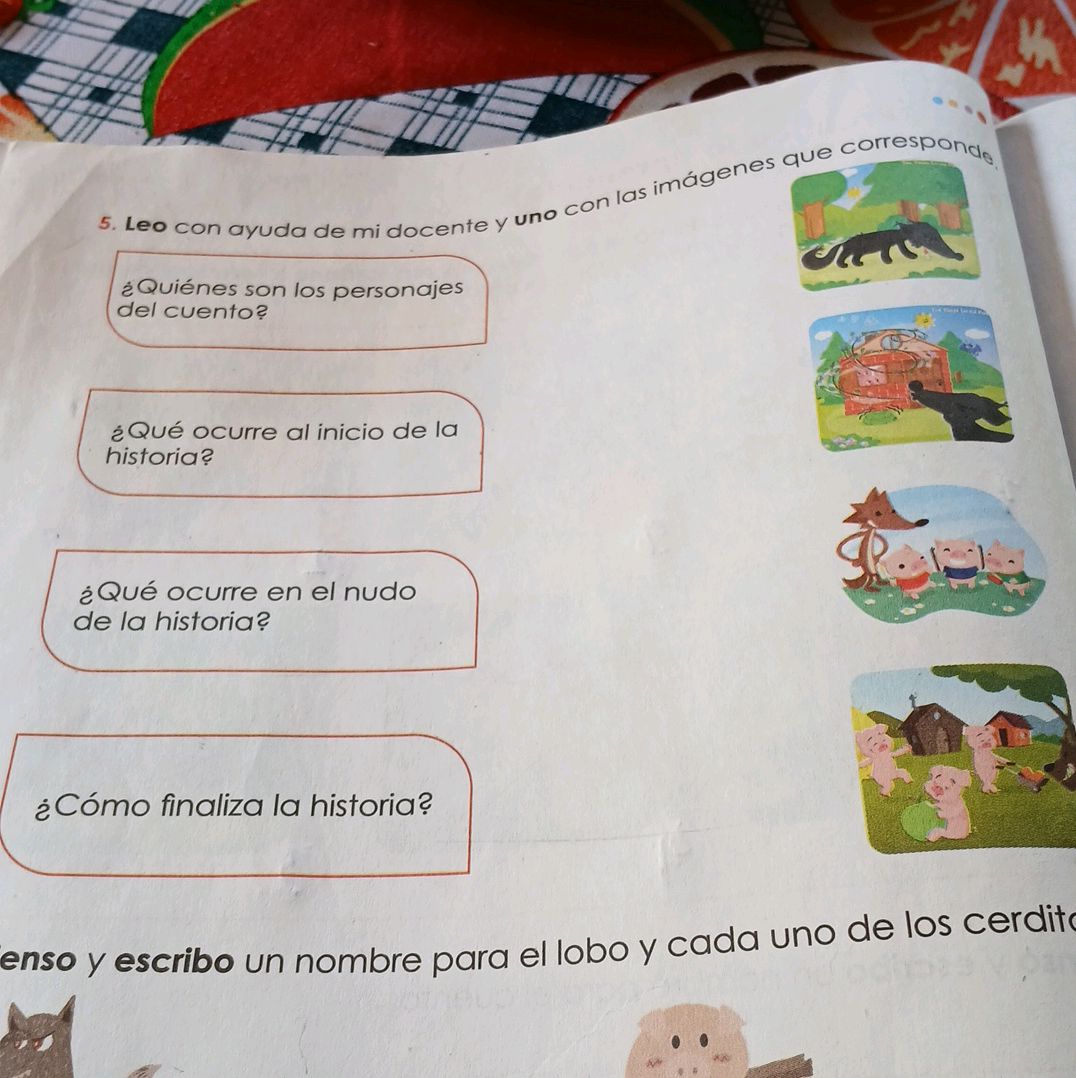 ¿Quiénes son los personajes del cuento? | StudyX