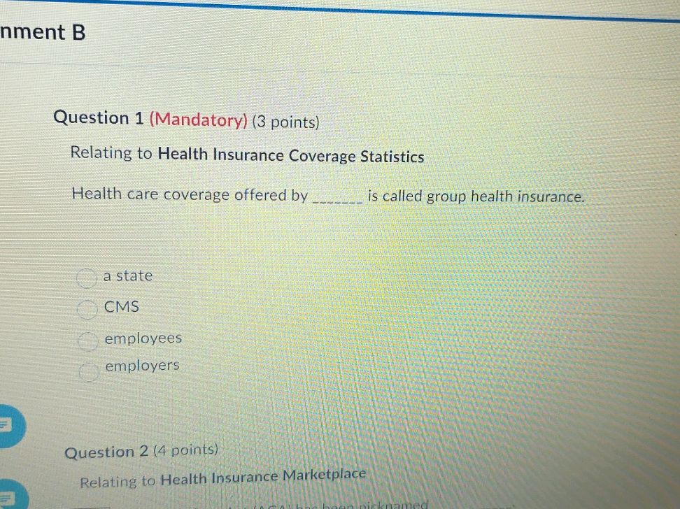 Question 1 (Mandatory) (3 points) Relating | StudyX