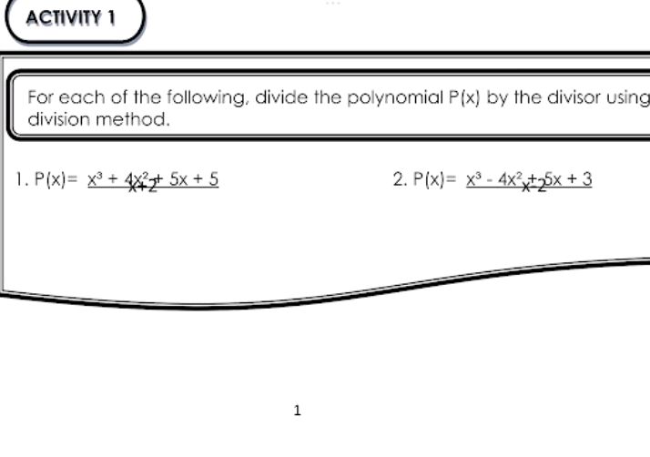 For each of the following, divide the | StudyX
