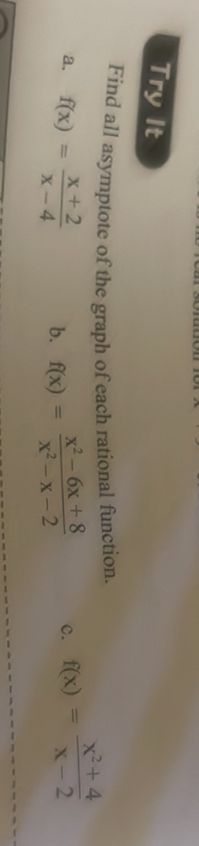 Find all asymptote of the graph of each | StudyX