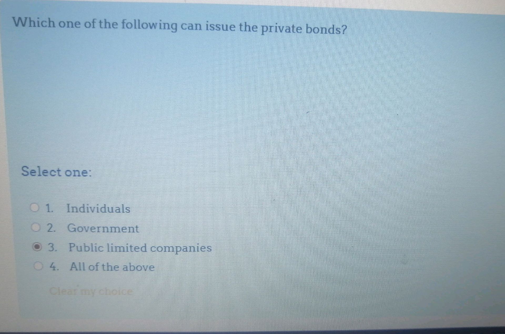 Which one of the following can issue the