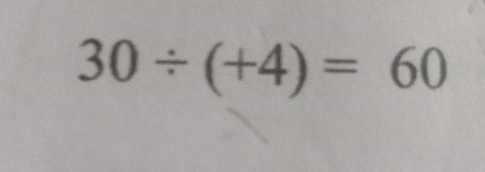 Division problem: 30 divided by +4 | StudyX