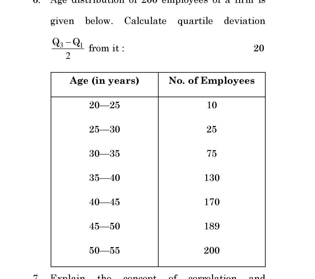 Calculate quartile deviation from it: $ | StudyX