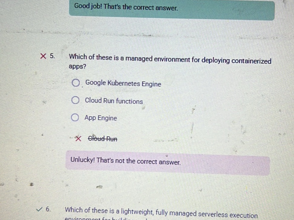 5. Which of these is a managed environment | StudyX