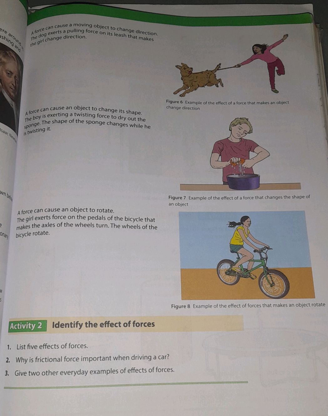 Activity 2 Identify the effect of forces 1. | StudyX