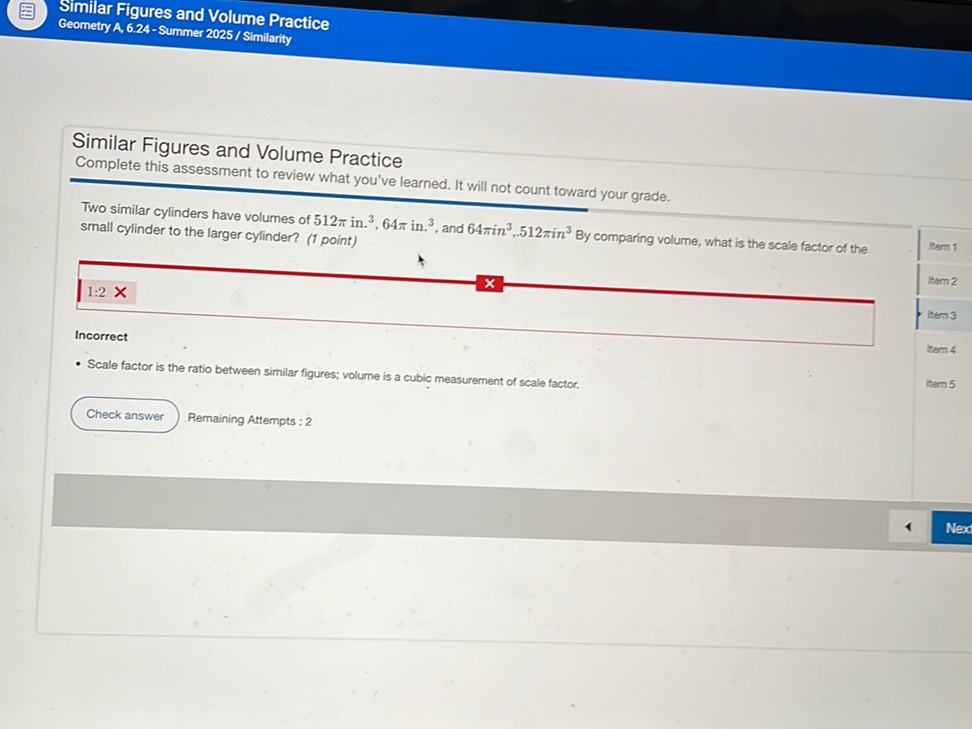 Two similar cylinders have volumes of $512 | StudyX
