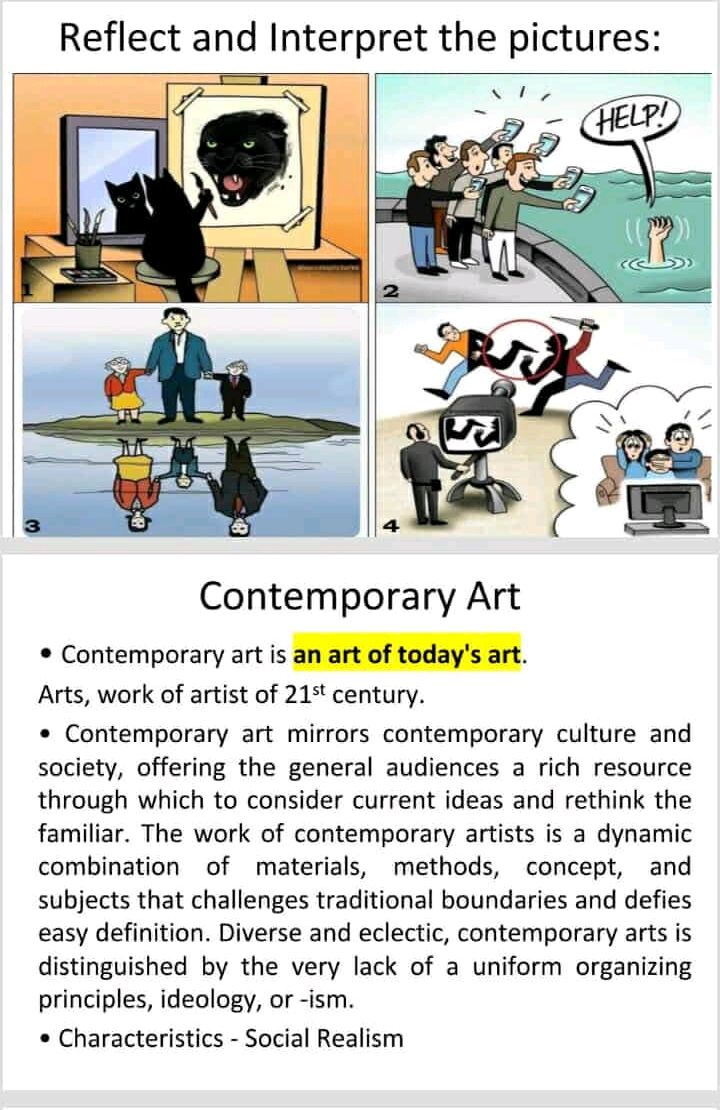 Reflect and Interpret the pictures: 1. A | StudyX