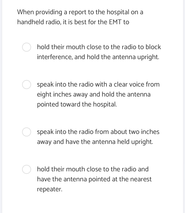 When providing a report to the hospital on a | StudyX