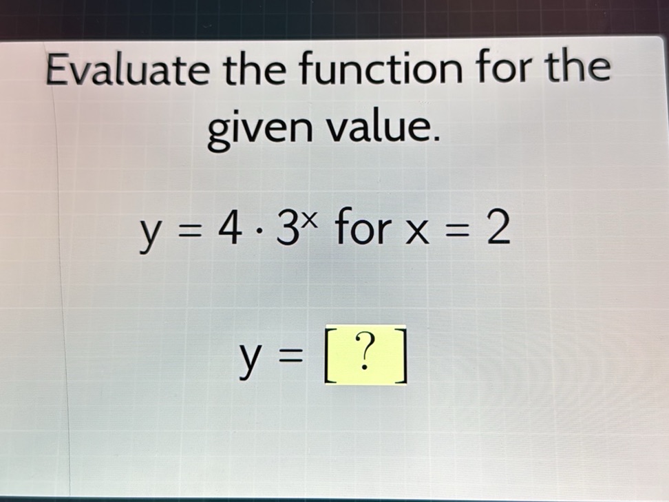 Evaluate The Function For The Given Value Studyx