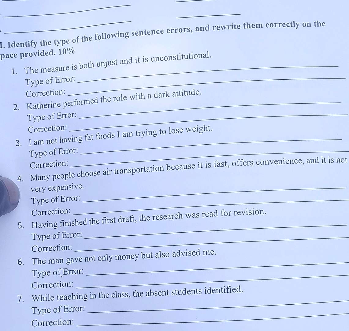 Identify the type of the following sentence | StudyX