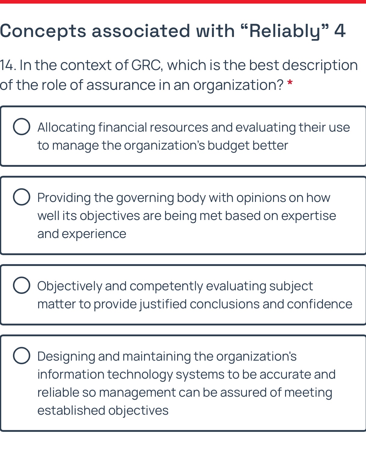 14. In the context of GRC, which is the best | StudyX