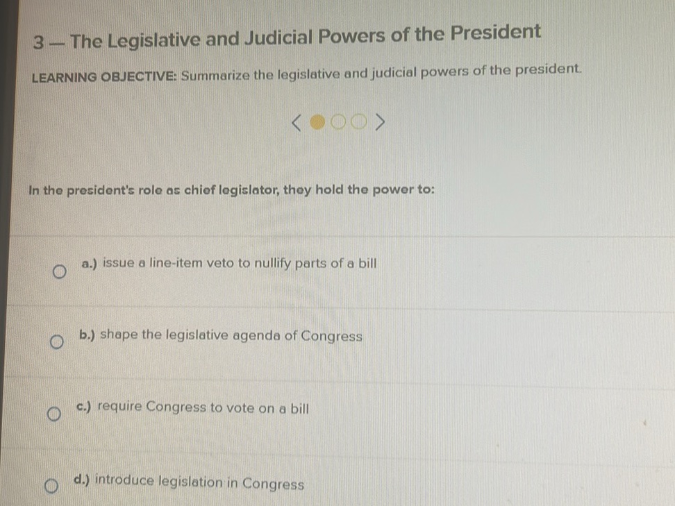 3- The Legislative and Judicial Powers of | StudyX