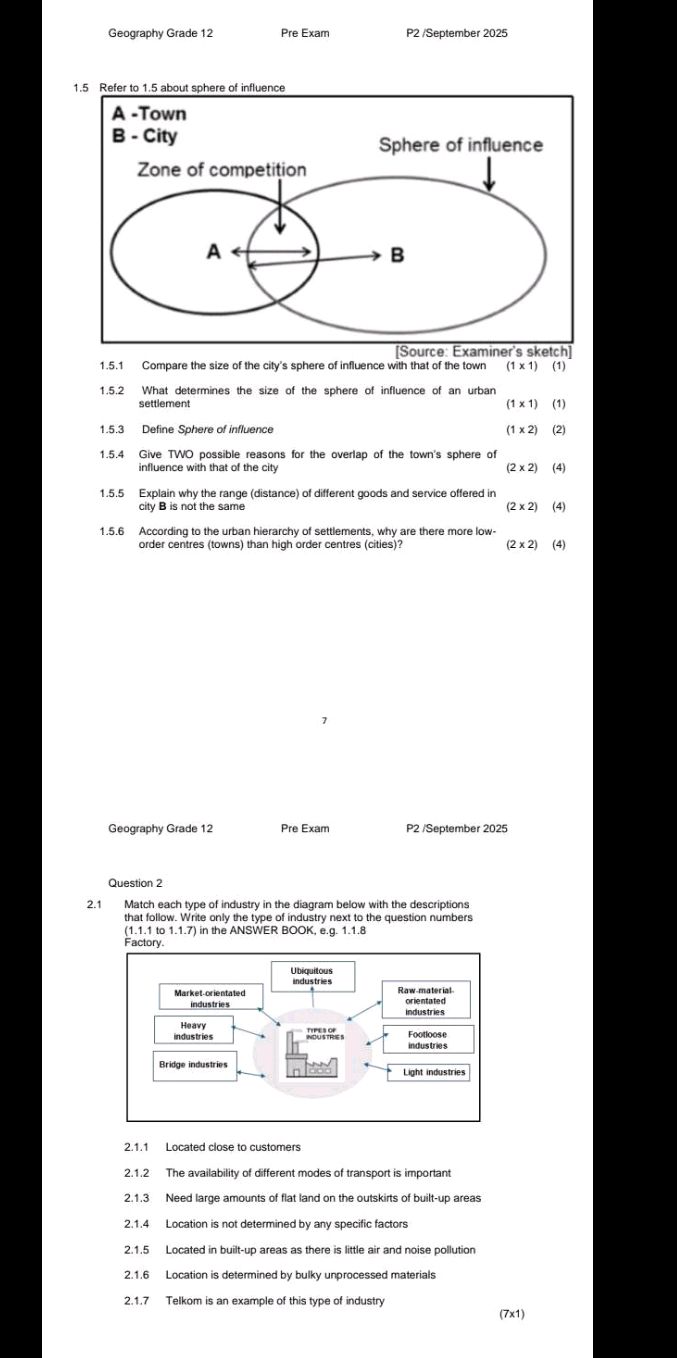1.5 Refer to 1.5 about sphere of influence | StudyX