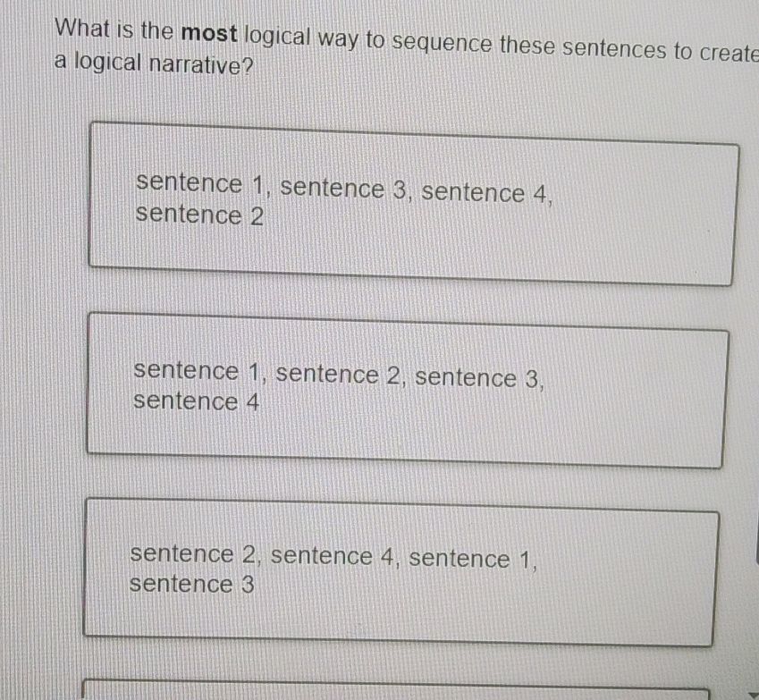 What is the most logical way to sequence | StudyX