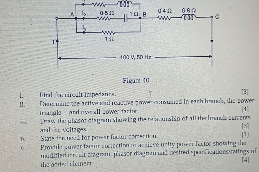 The circuit diagram shows a parallel circuit | StudyX