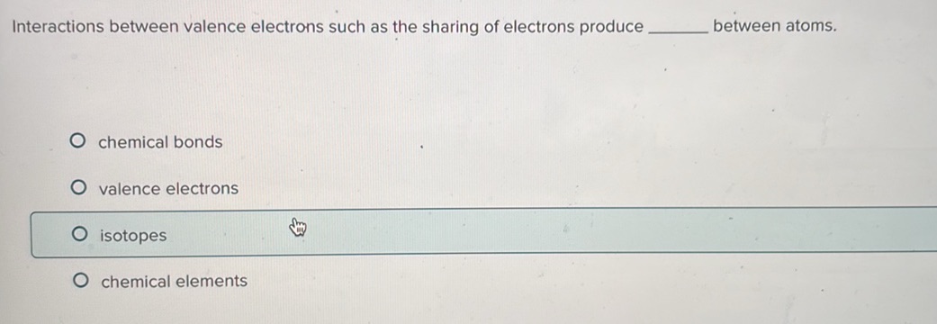Interactions between valence electrons such | StudyX