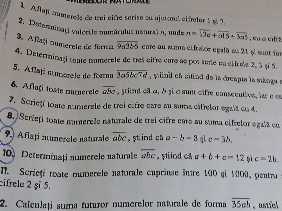 1. Aflati numerele de trei cifre scrise cu | StudyX