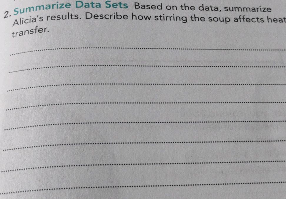 2. Summarize Data Sets Based on the data, | StudyX