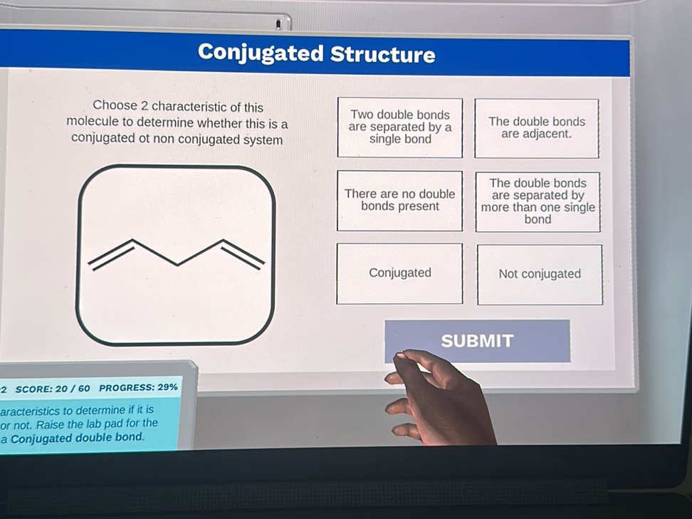 Conjugated Structure Choose 2 | StudyX