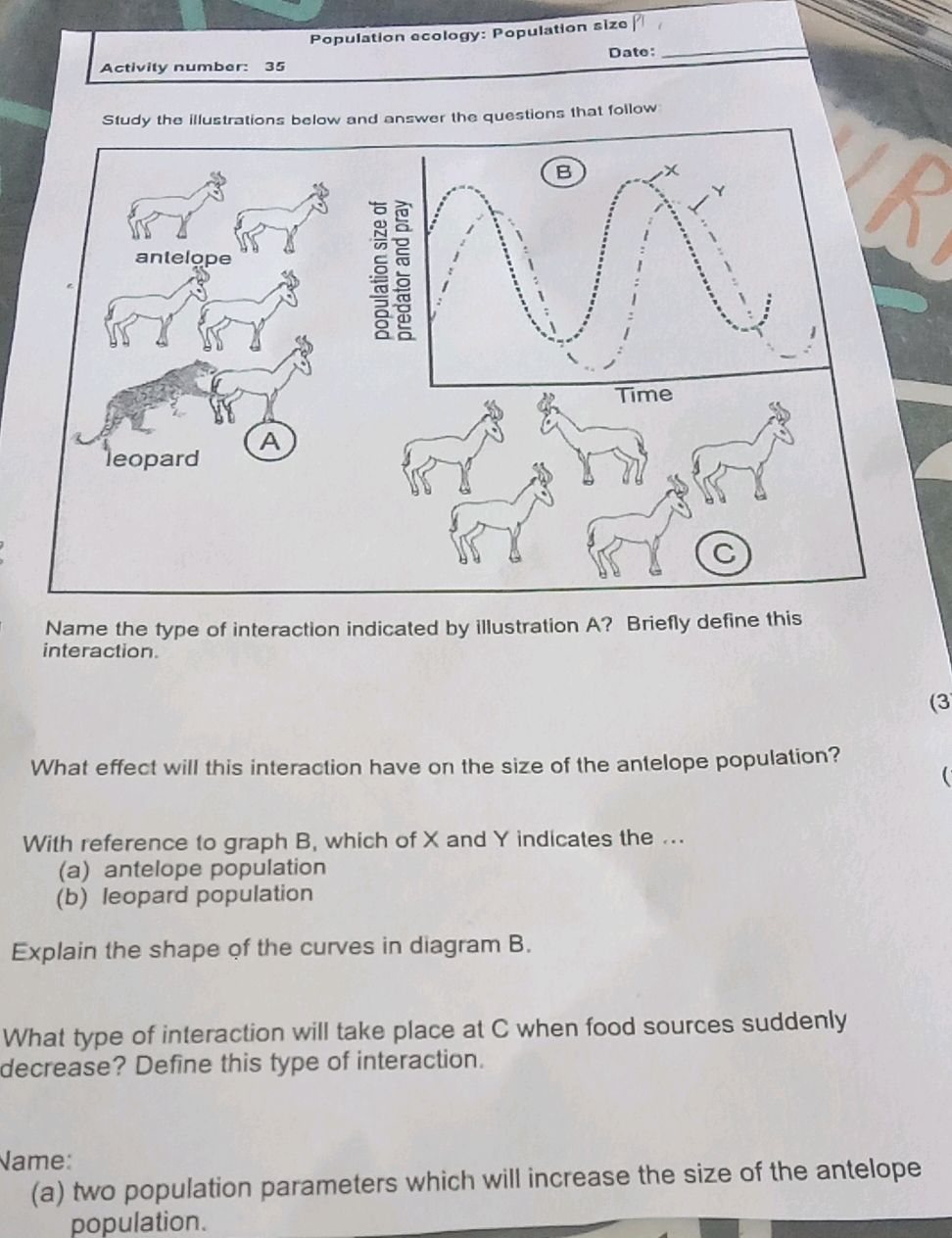 Study the illustrations below and answer the | StudyX